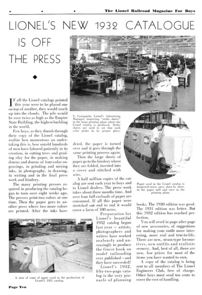 Lionel Consumer Catalogs Digital Archive, Introduction