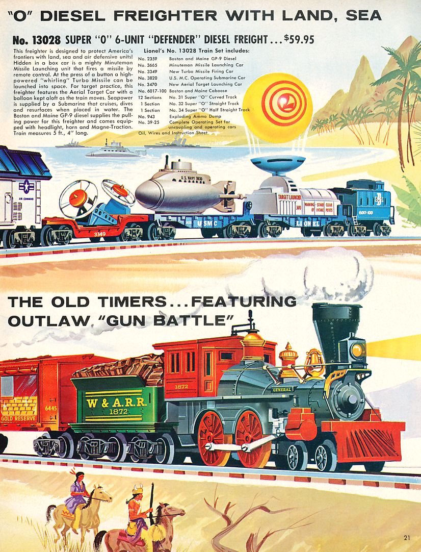 Lionel Consumer Catalogs, 1962, Pages 20 & 21