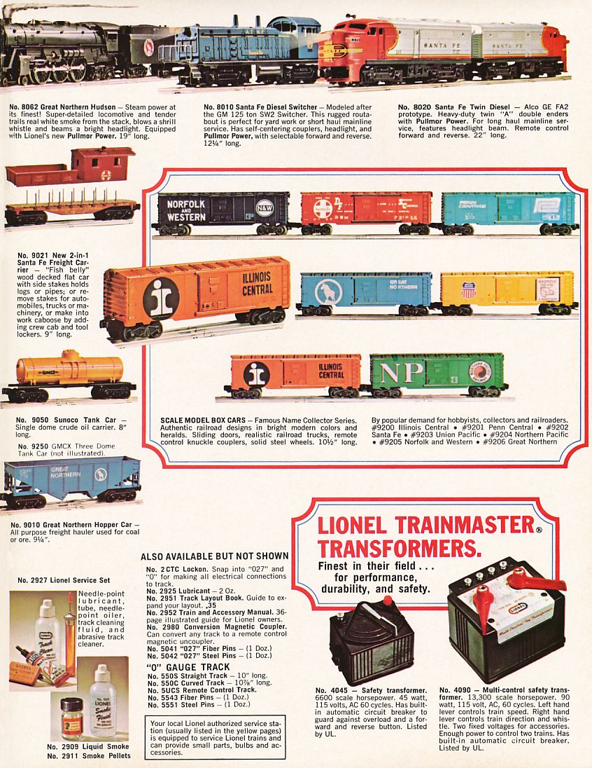 Lionel Consumer Catalogs, 1970, Page 7